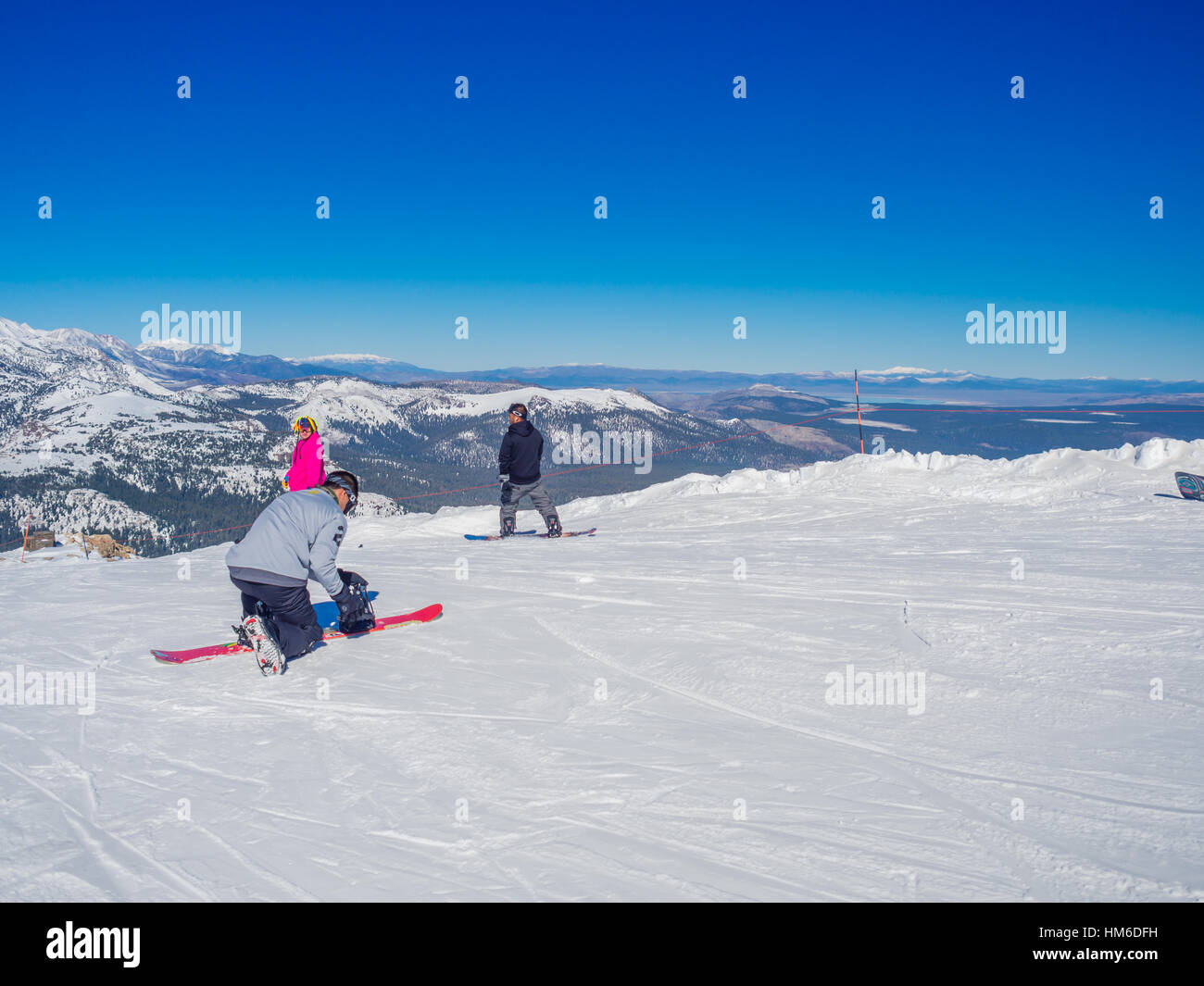 MAMMOTH LAKES, CA - November 8 2015, Beautiful day at Mammoth Mountain ...