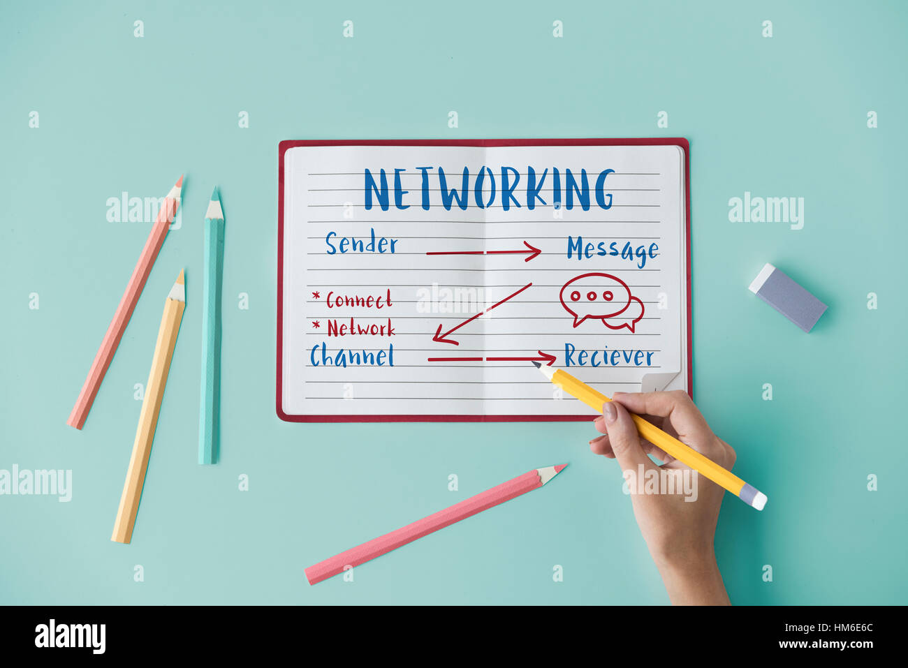 Communication Graph Networking Connection Internet Concept Stock Photo ...