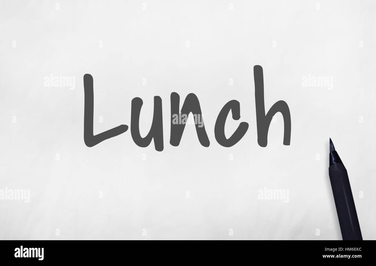 Time for Lunch Break Meal Food Cuisine Healthy Eating Concept Stock ...