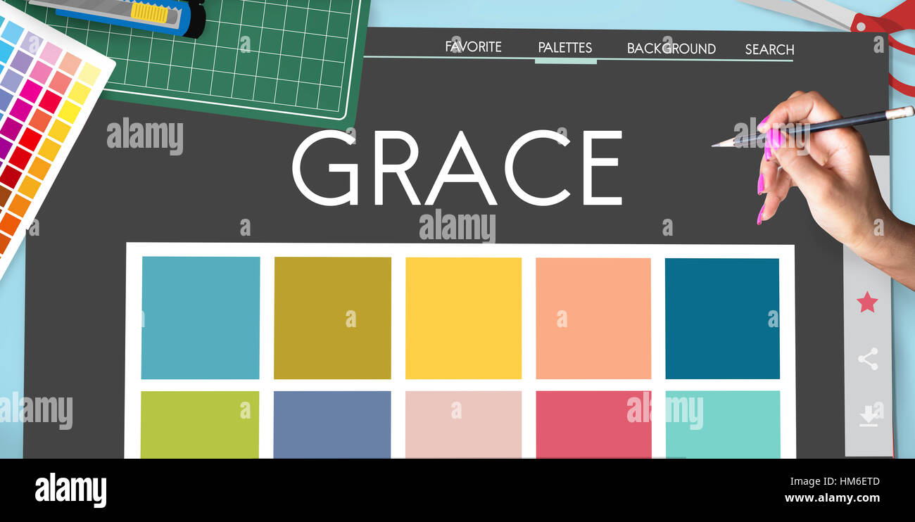 Colour Shade Design Colourful Palette Concept Stock Photo - Alamy