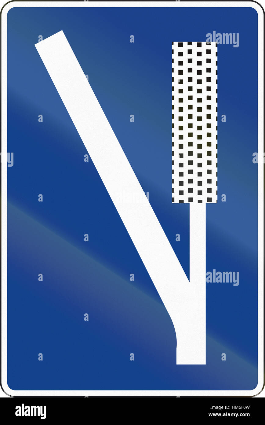 Road sign used in Spain - Emergency braking area Stock Photo - Alamy