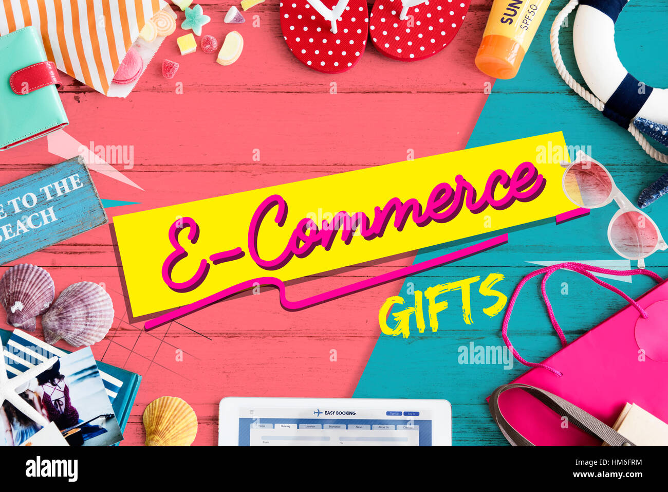 Online Shopping Cart E-Commers Concept Stock Photo - Alamy