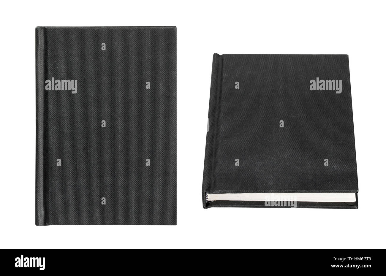 Black book cover isolated on white background Stock Photo - Alamy