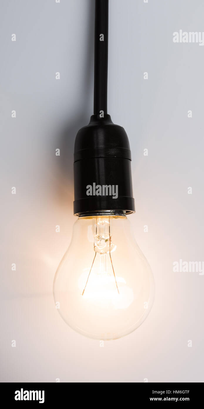 Light Bulb isolated on white background Stock Photo - Alamy