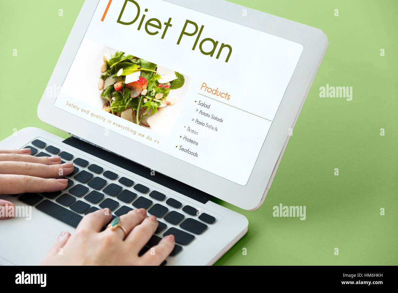 Nutrition Healthy Diet Plan Concept Stock Photo - Alamy