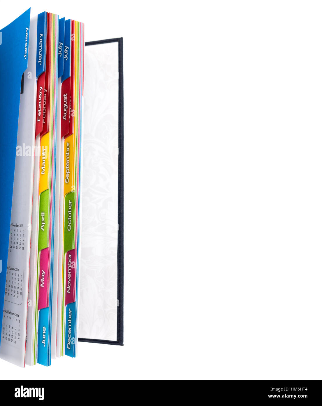 Calendar diary book Stock Photo - Alamy