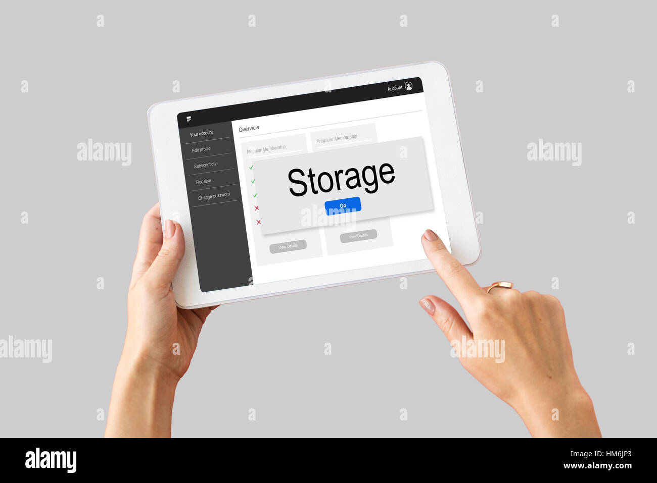 Free Trial Storage Member Concept Stock Photo - Alamy