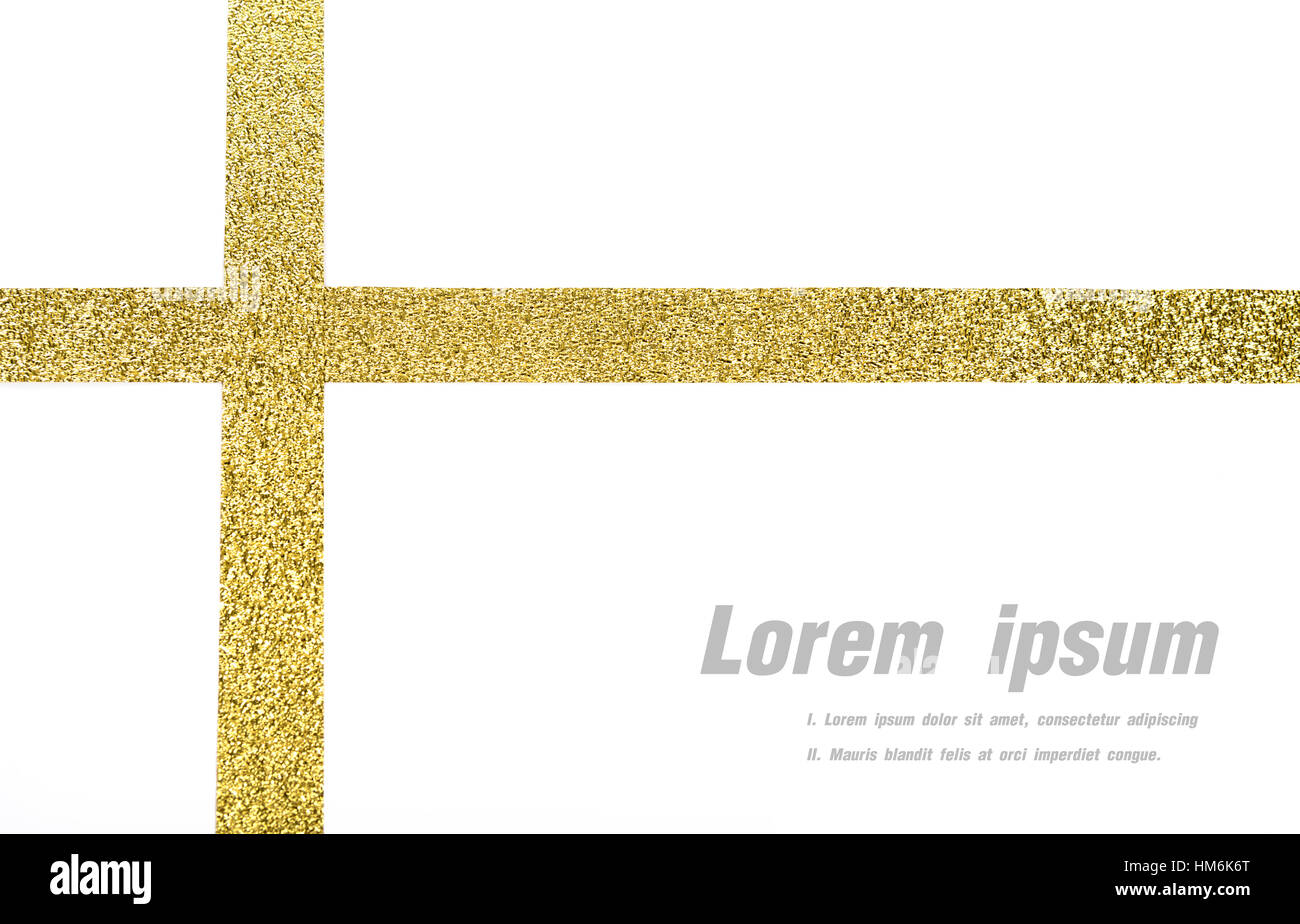 Shiny gold ribbon on white background with copy space Stock Photo - Alamy