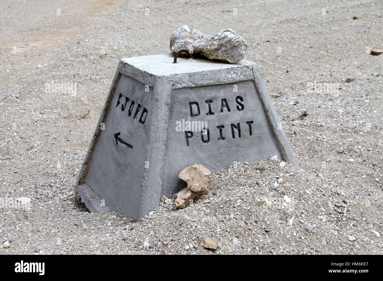 Gravel road to Diaz Point on the Luderitz Peninsula route Stock Photo ...