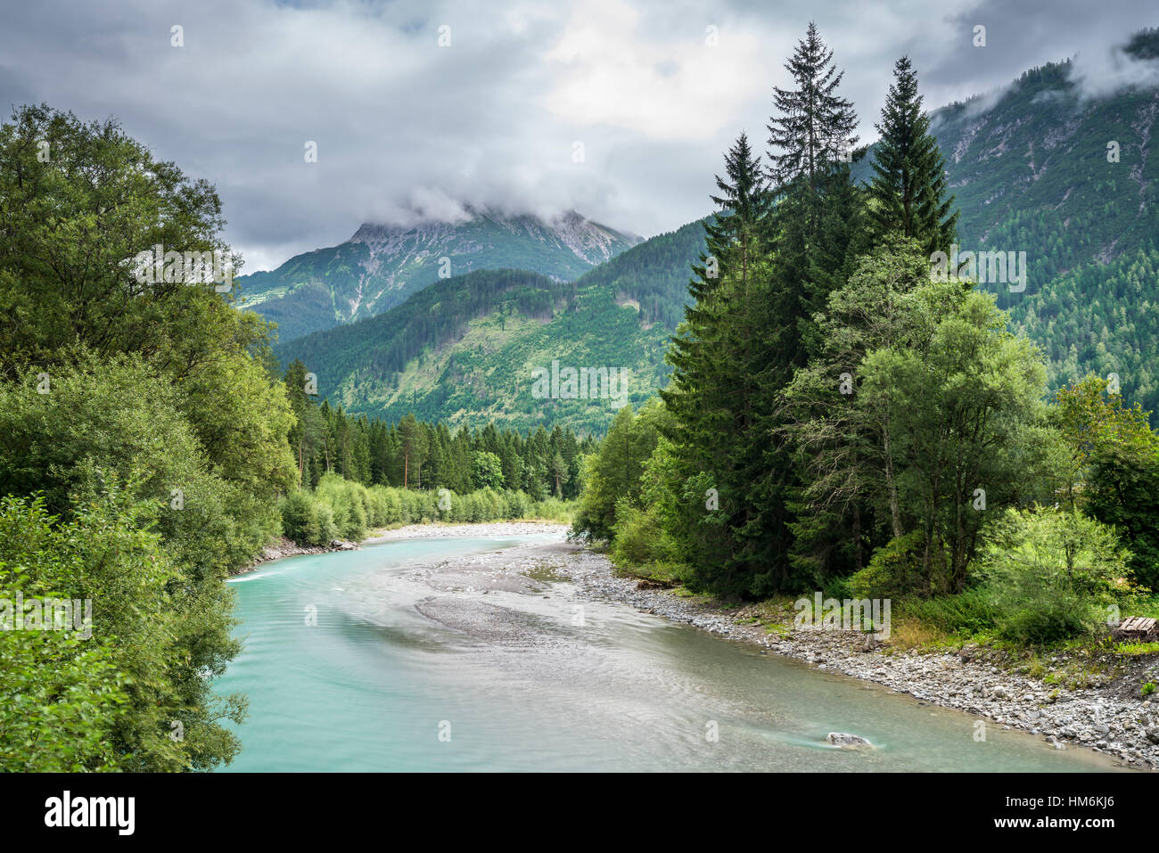 Lech, Lechweg, Lechtal, Vorarlberg, Austria Stock Photo - Alamy