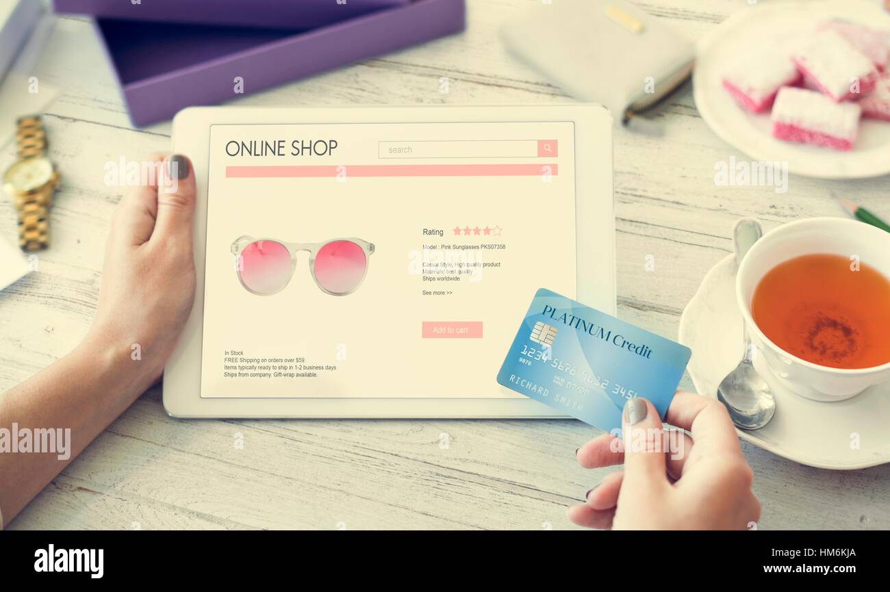 Shopping Internet Digital Connection Networking Concept Stock Photo - Alamy