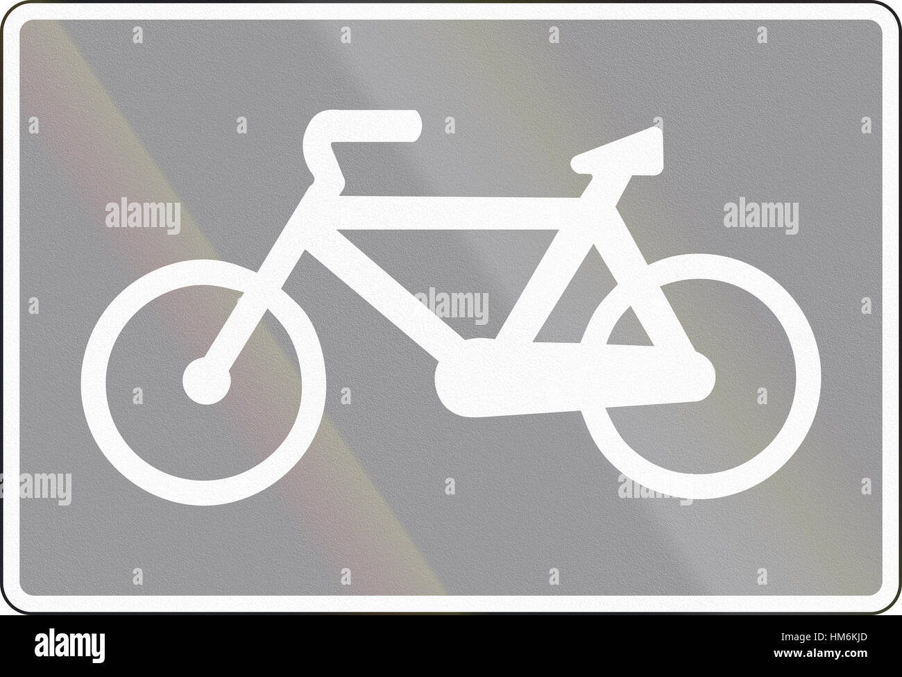 Road sign used in Spain - Cycle track Stock Photo - Alamy
