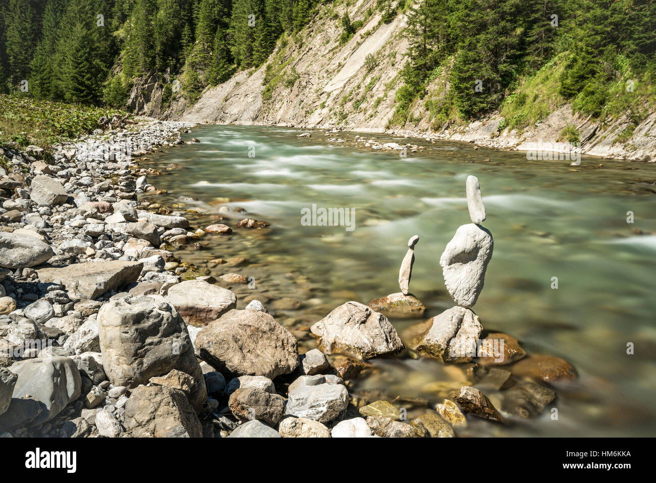 Lech, Lechweg, Oberes Lechtal, Vorarlberg, Austria Stock Photo - Alamy