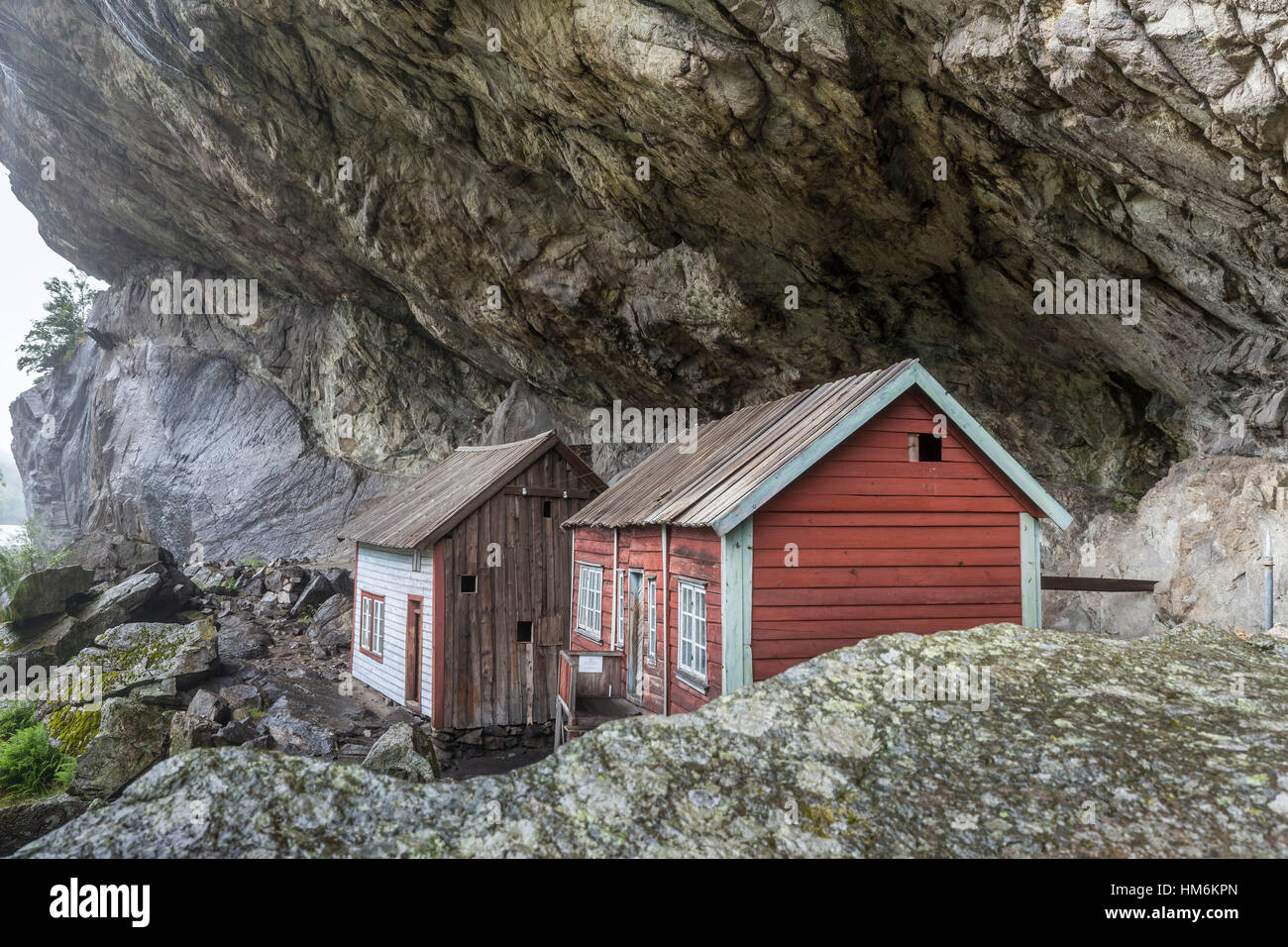 Wooden huts helleren hi-res stock photography and images - Alamy