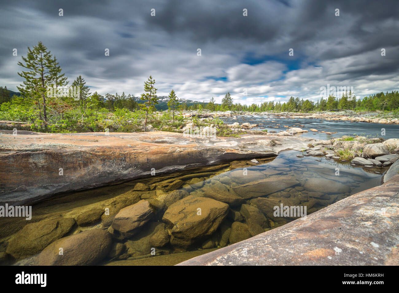 Otra river, region of Setesdalsheiene, south Norway Stock Photo - Alamy