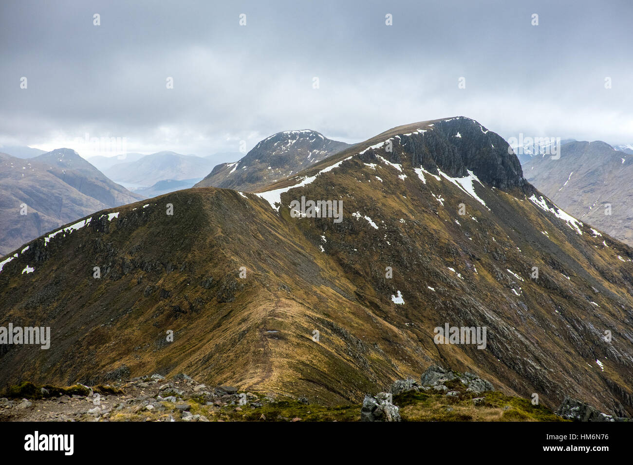 Stob Coire Altruim and Stob na Broige on Buchaille Etive Mor, Scotland ...