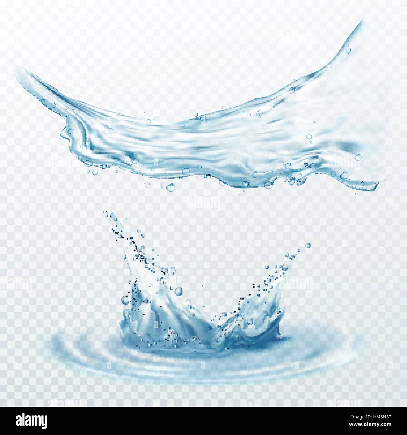 Transparent water splashes, drops isolated on transparent background ...