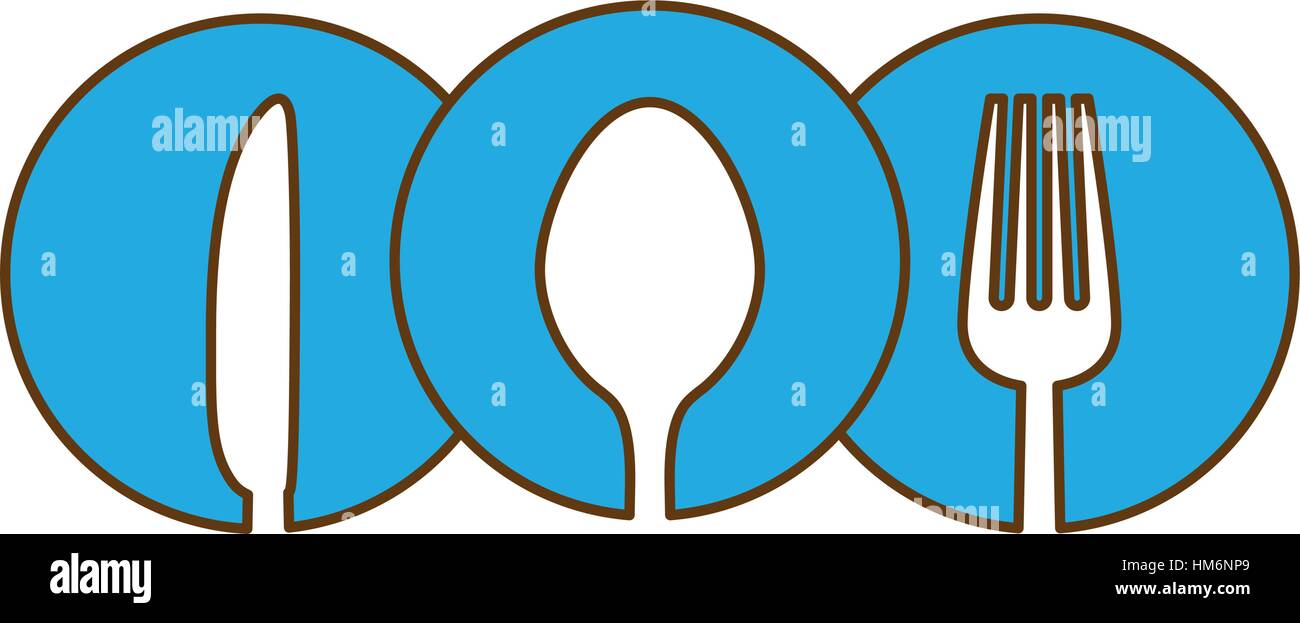 blue cutlery icon image design, vector illustration Stock Vector Image ...