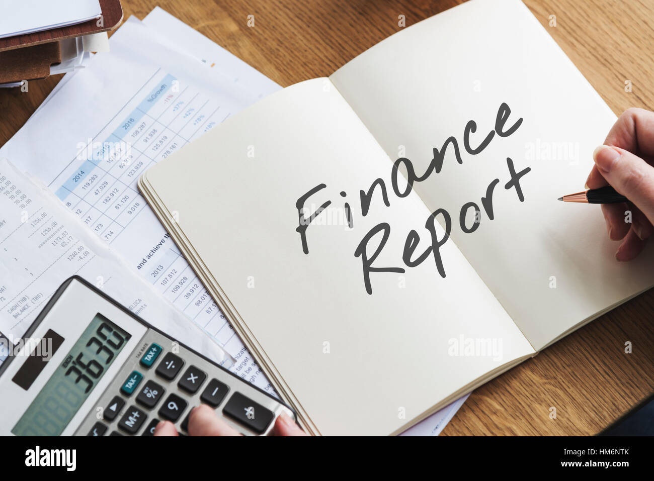 Financial Daily Report Business Strategy Minutes Concept Stock Photo ...
