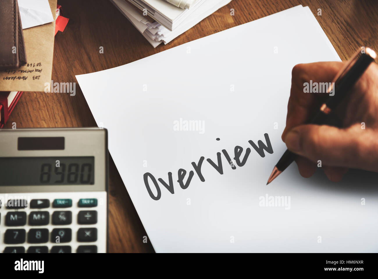 Overview Brief Summary Description Conclusion Concept Stock Photo - Alamy