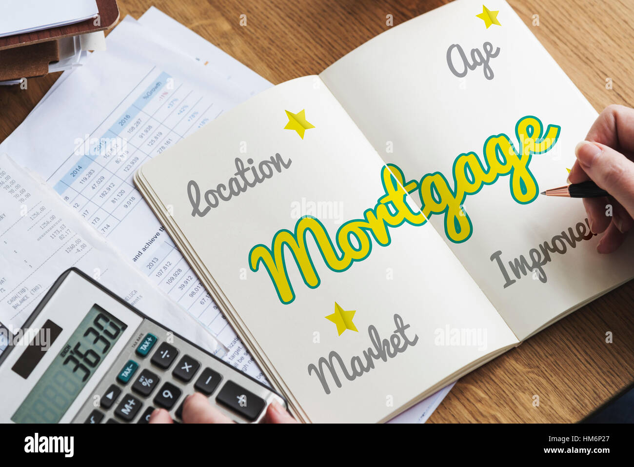 Real Estate Fancy Font Concept Stock Photo - Alamy