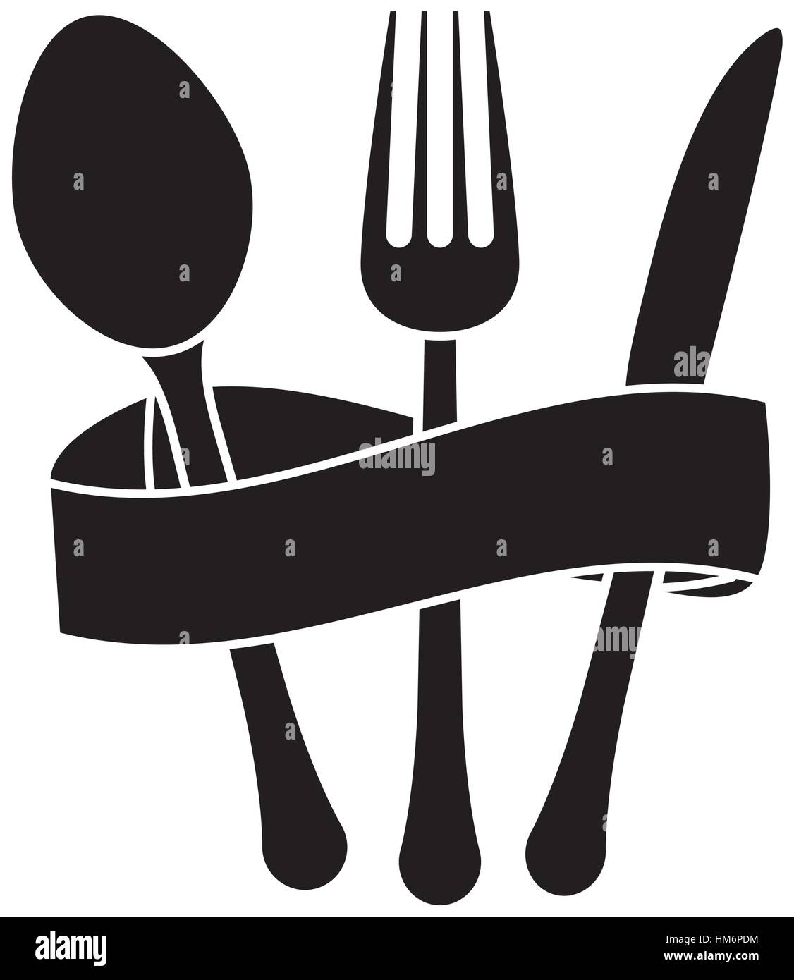 contour cutlery with elastic icon image design, vector illustration ...