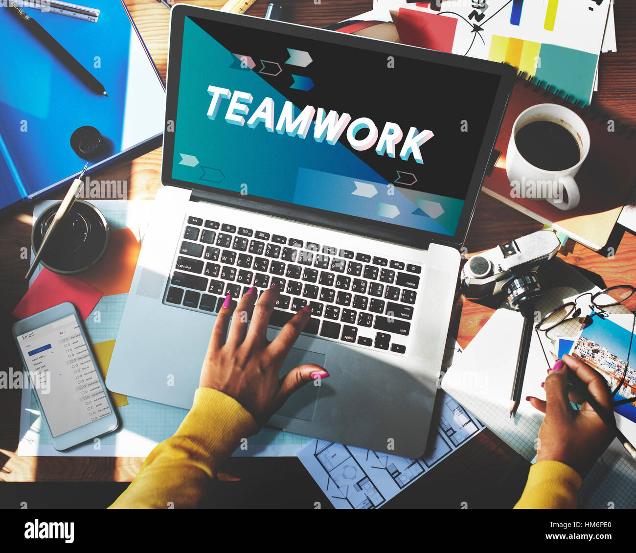 Strategy Progress Efficiency Teamwork Concept Stock Photo - Alamy