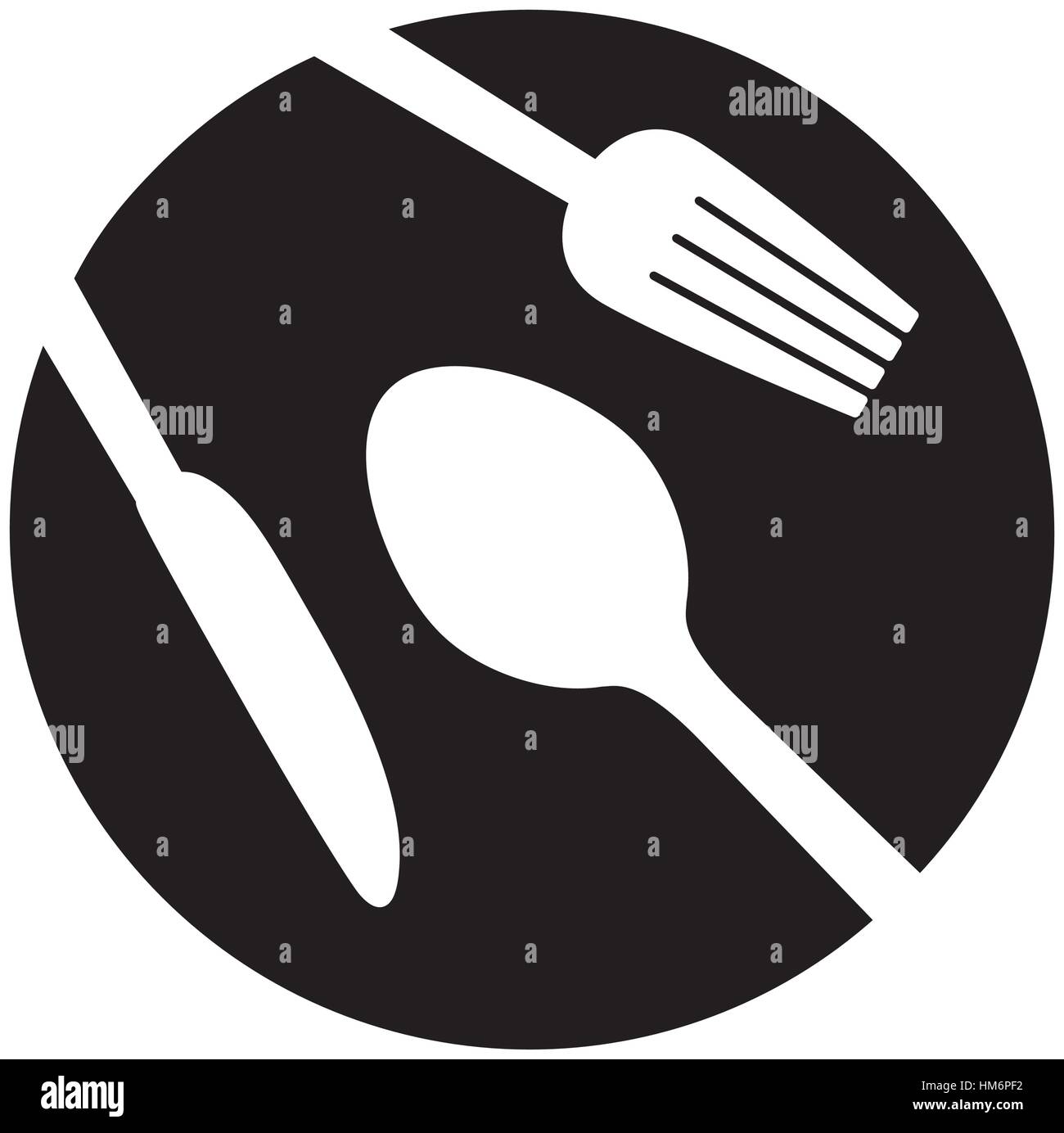 contour plate with cutlery icon image design, vector illustration Stock ...