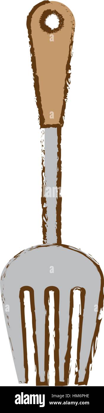 gray carving fork icon image, vector illustration Stock Vector Image ...