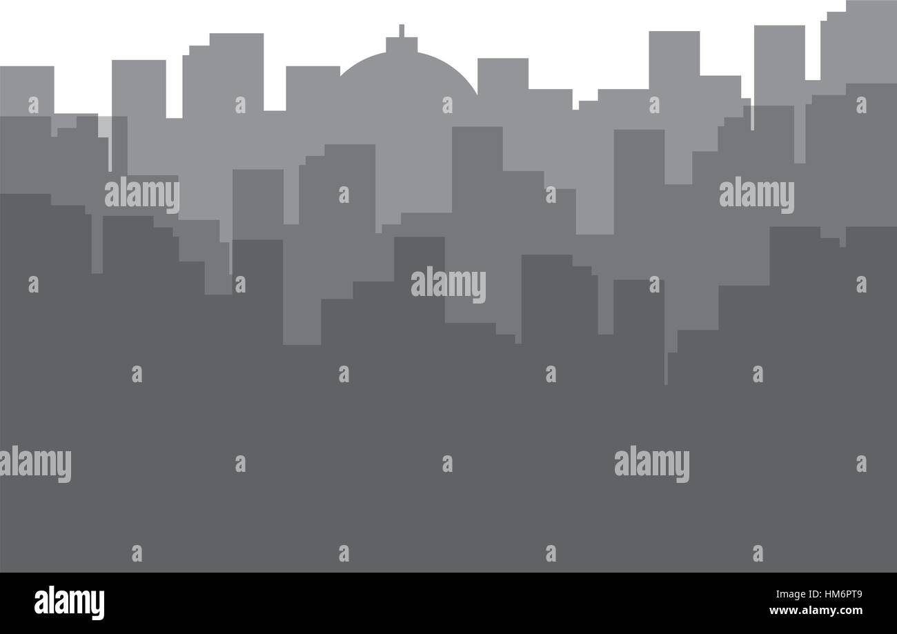shape city scene with building image, vector illustration icon Stock ...