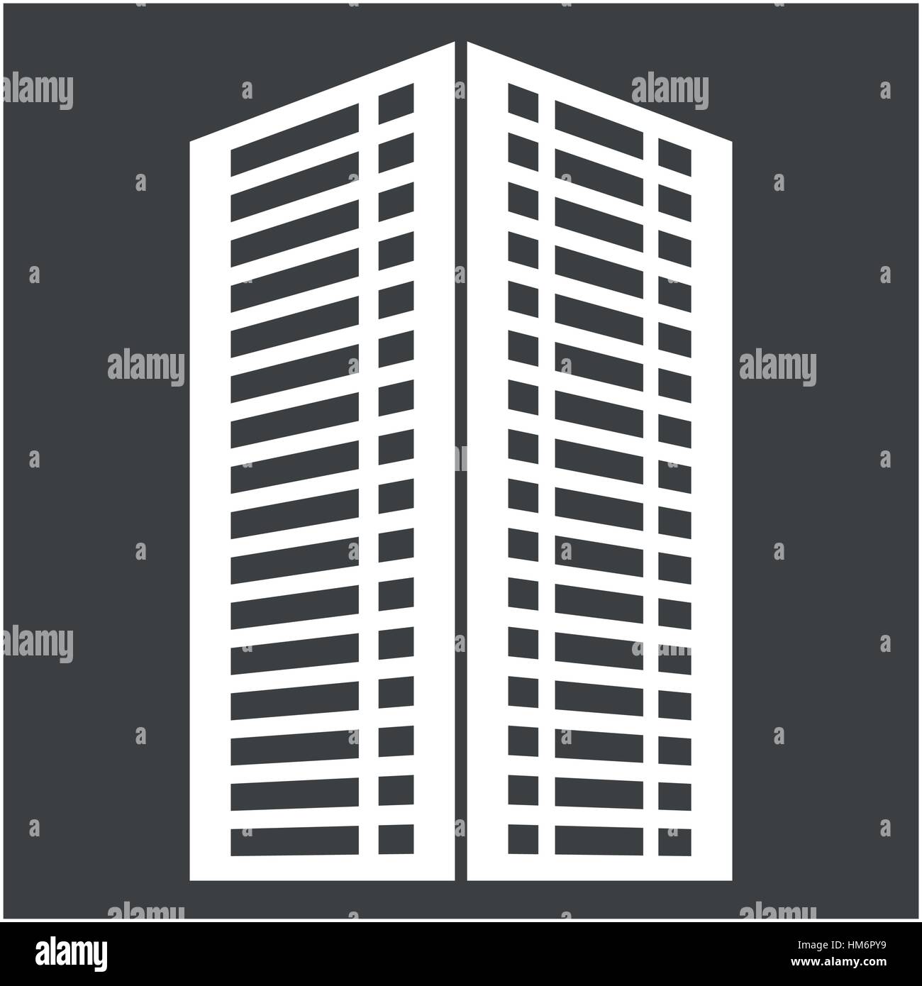 contour building line sticker image icon, vector illustration Stock ...