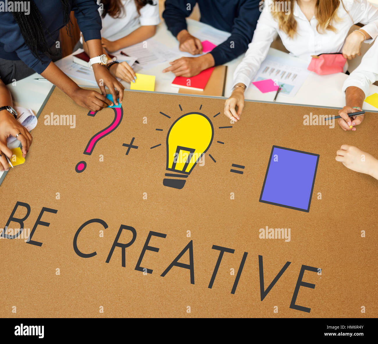 Creative Curiosity Ideas Equation Concept Stock Photo - Alamy