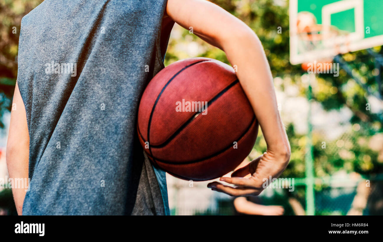 Basketball Athlete Sport Skill Playing Exercise Concept Stock Photo - Alamy