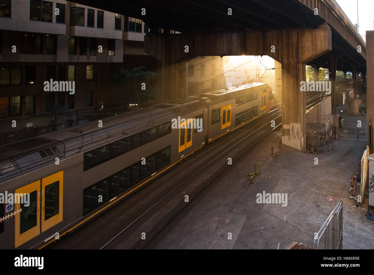 train in sydney australia Stock Photo - Alamy