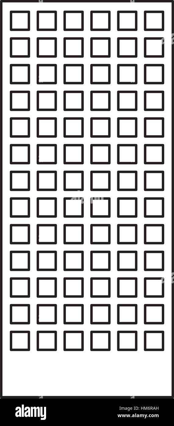 figure city building line sticker image icon, vector illustration Stock ...