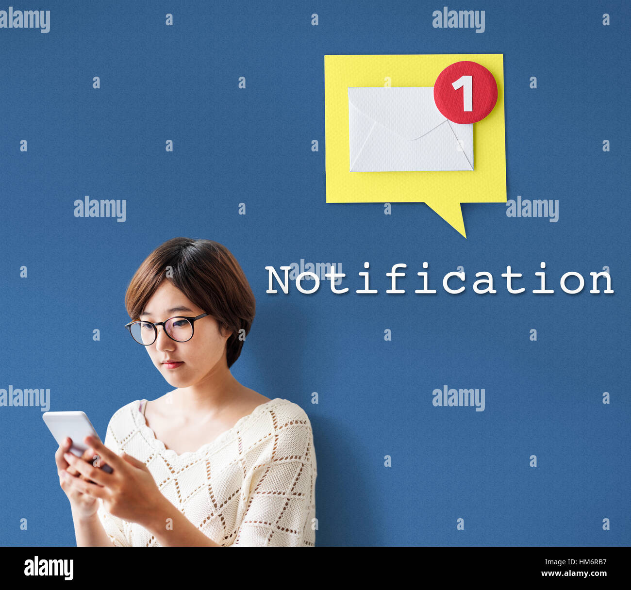 Message Notification Inbox Envelope Concept Stock Photo - Alamy