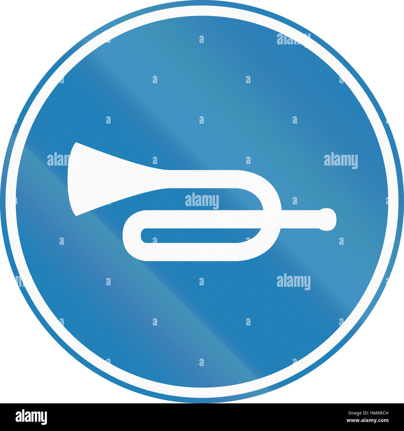 Korean Traffic Sign - Honk horn is compulsory Stock Photo - Alamy