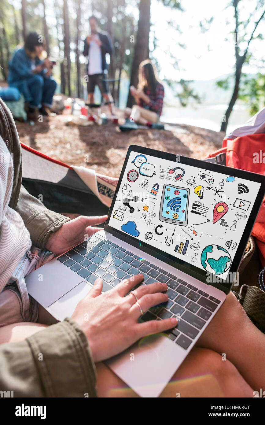 Technology Digital Evolution Innovation Internet Concept Stock Photo ...