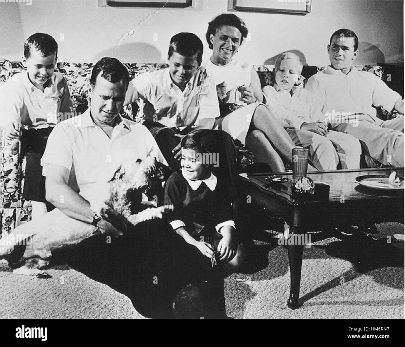 Houston, Texas - Undated file photo -- The Bush Family in Houston ...