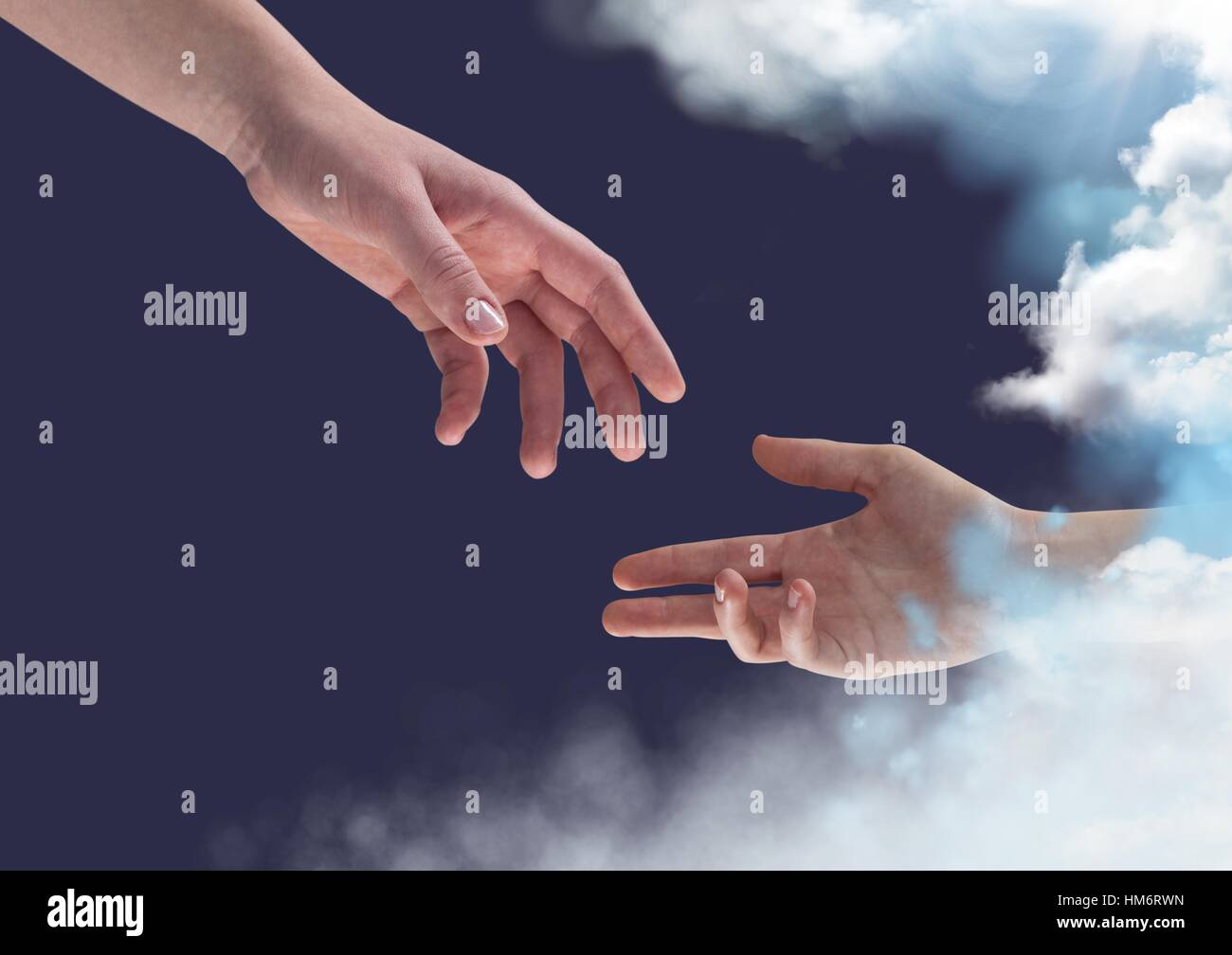 Hand Reaching For Sky