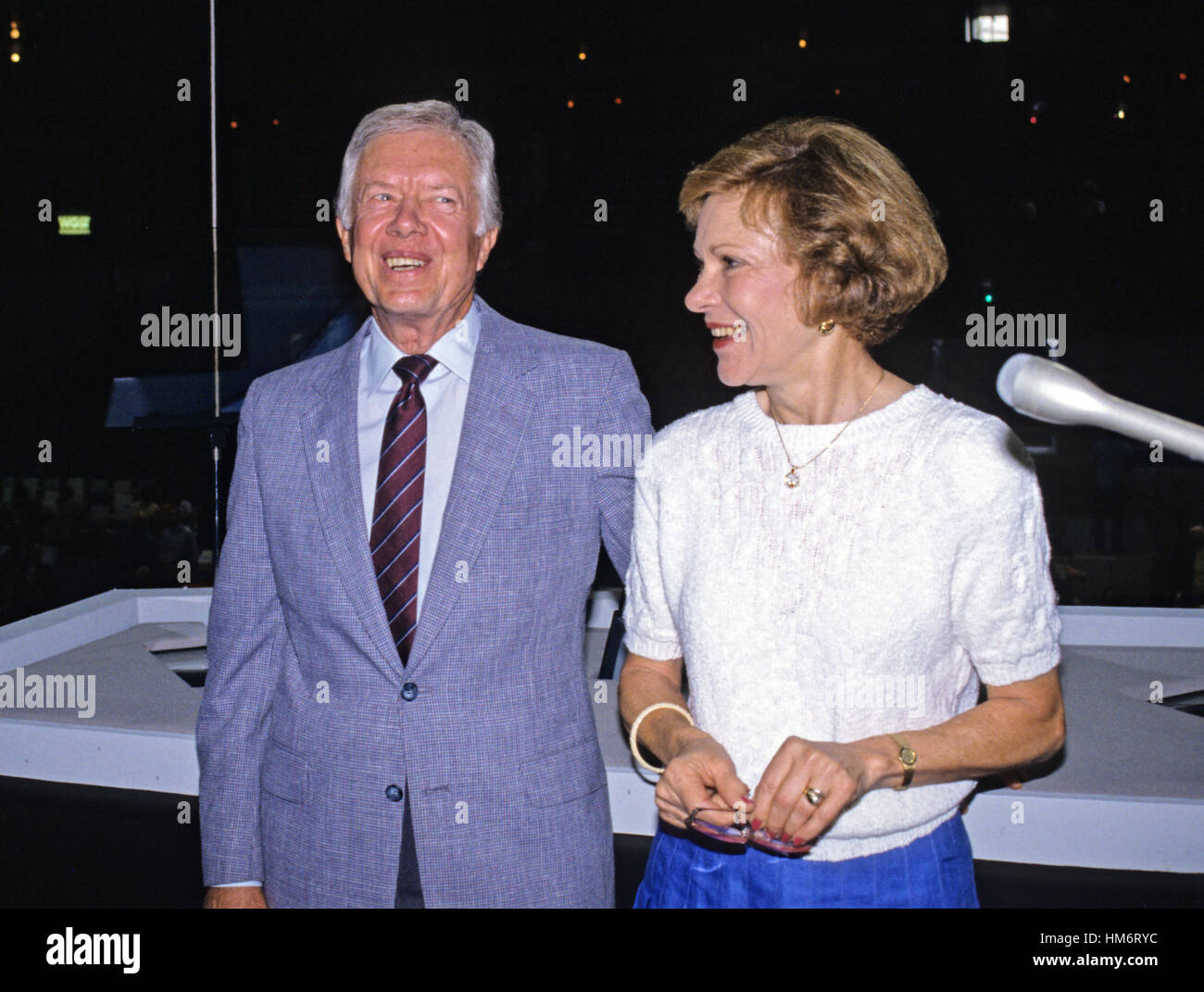 President jimmy carter wife rosalynn hi-res stock photography and ...