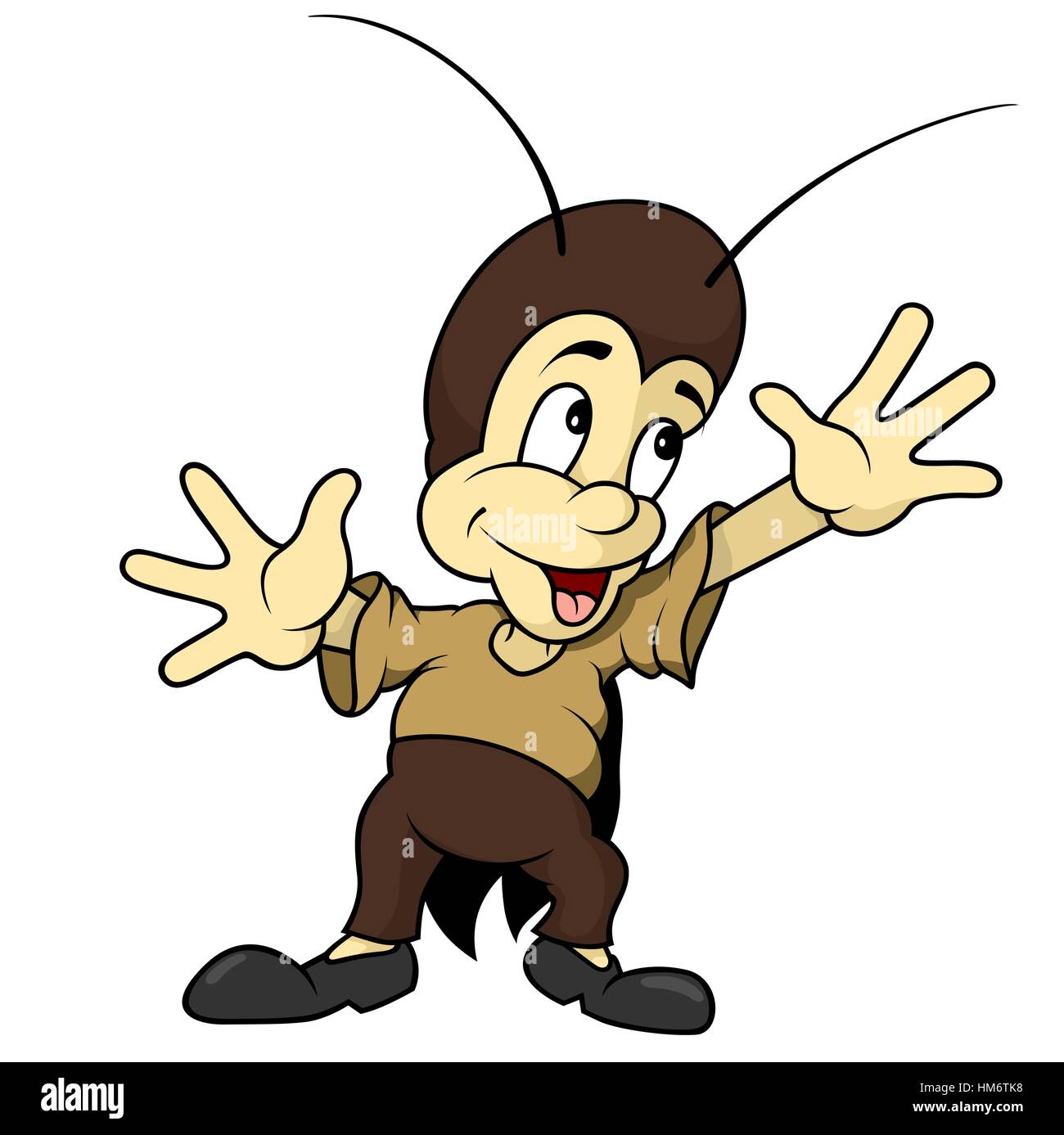 Smiling cricket clipart Stock Vector Images - Alamy