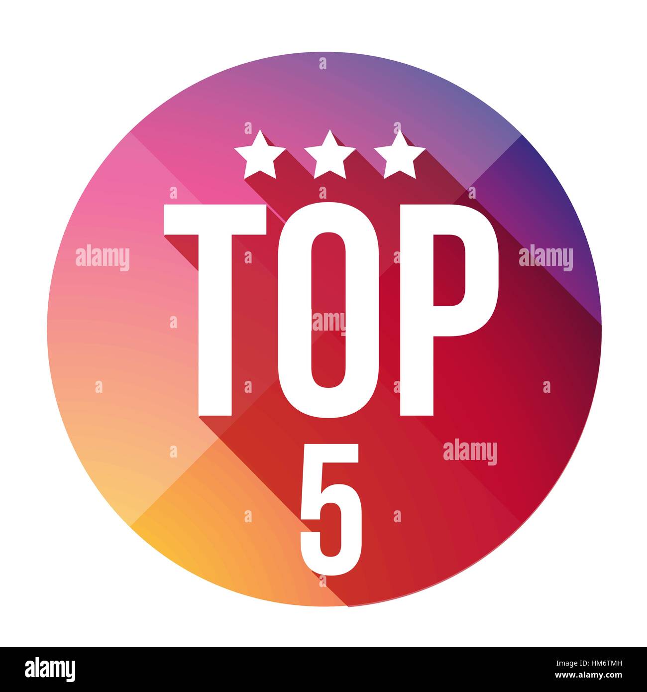 Top Five button vector Stock Vector Image & Art - Alamy