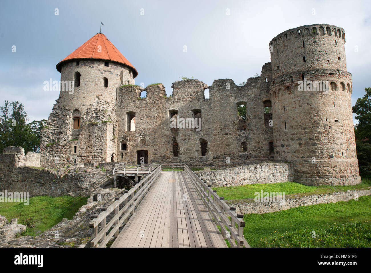 Cesis medieval castle hi-res stock photography and images - Alamy