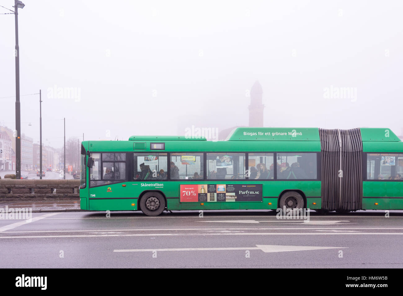 A bendy bus in Malmo, Sweden Stock Photo - Alamy