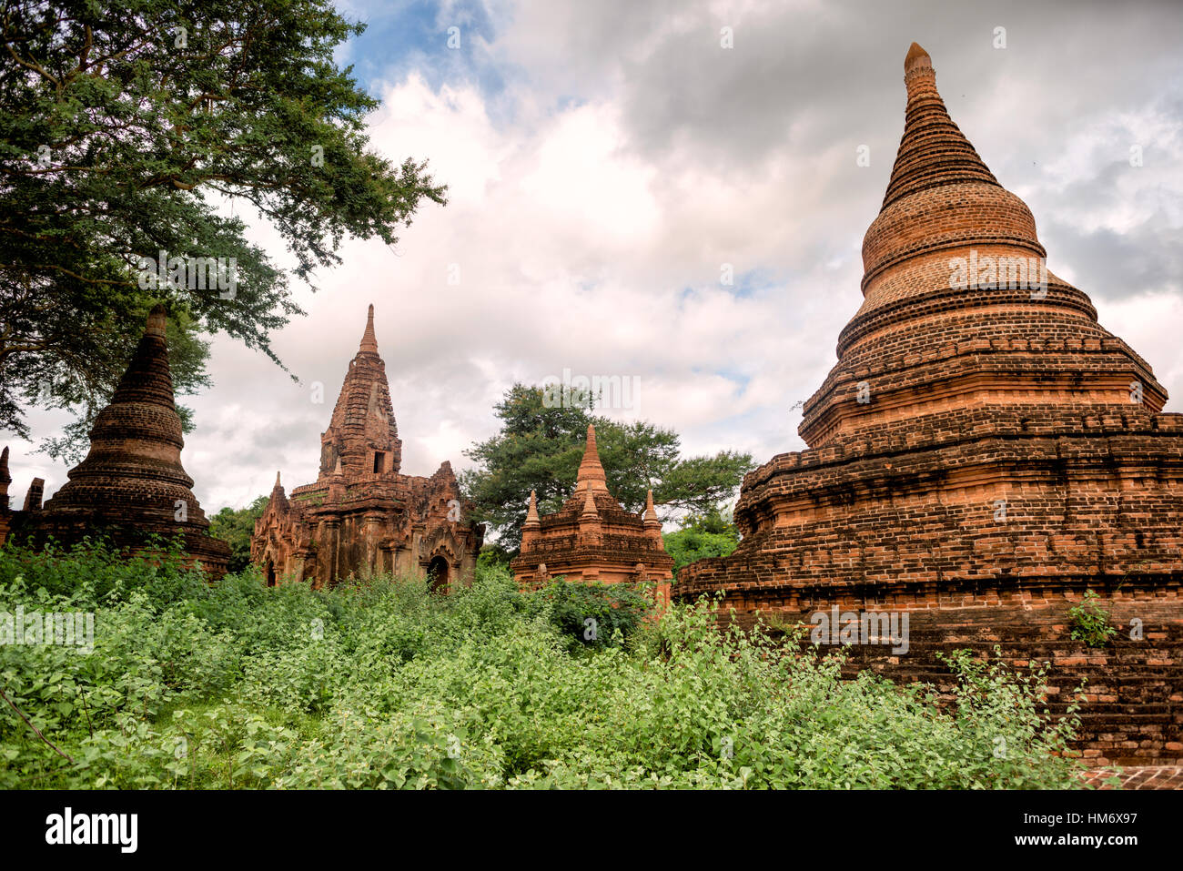 Bagan Temples And Pagodas Archaeological Zone Myanmar // BAGAN, Myanmar ...