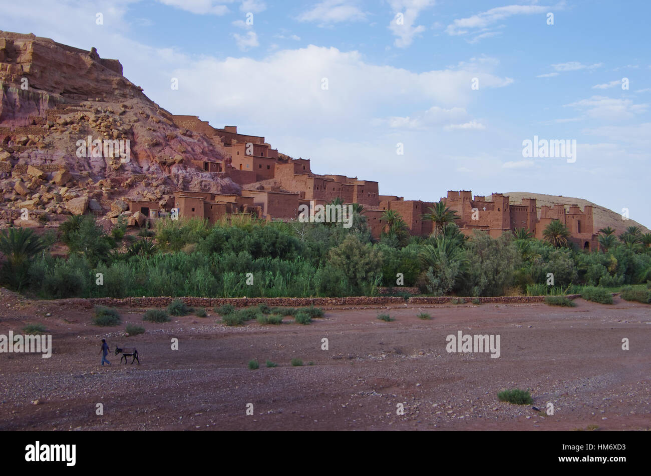 The fortress of Ait Ben Haddou, near Ouarzazate in Morocco. It has been ...