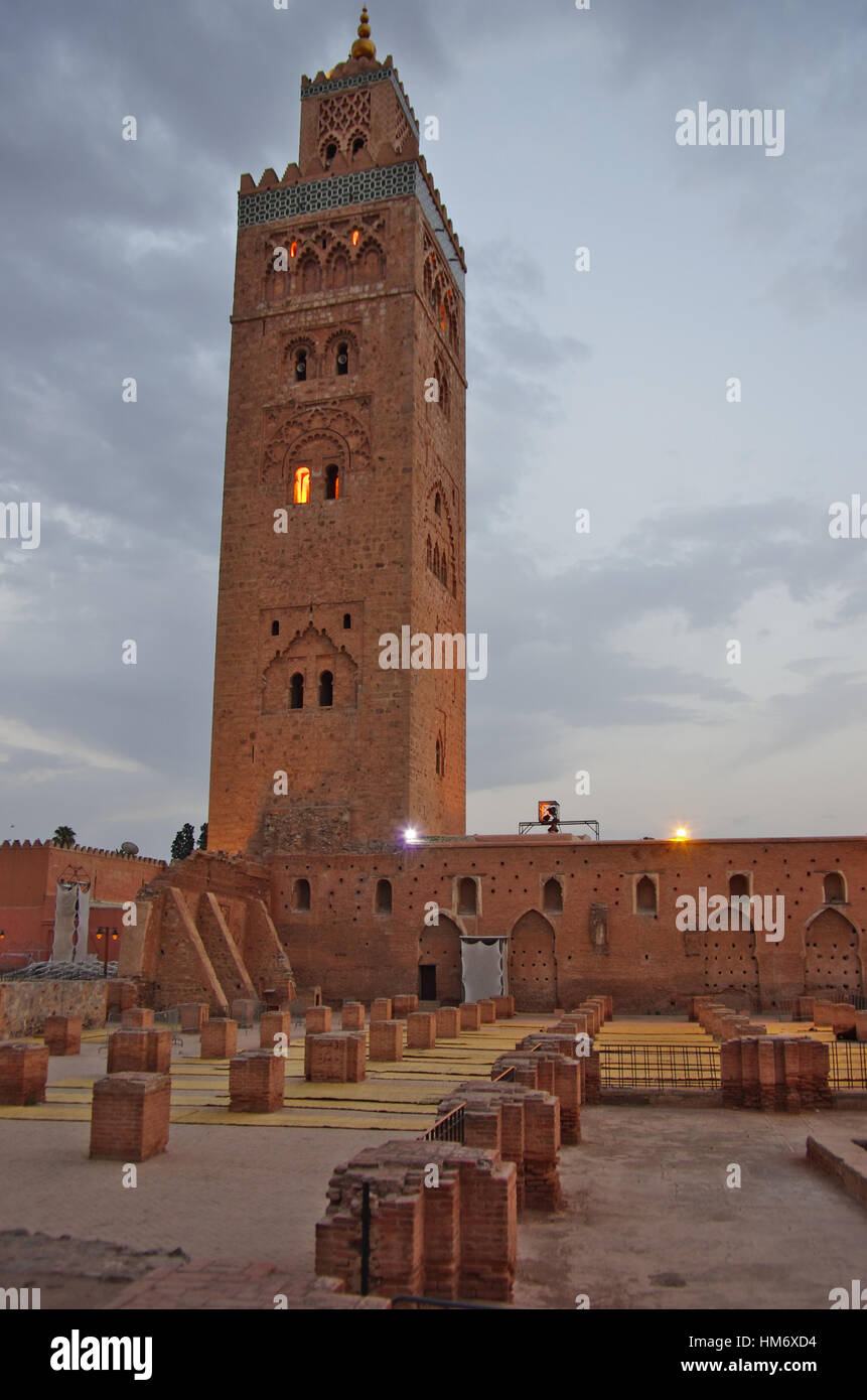 The antique mosque of Marrakech, Morocco Stock Photo - Alamy