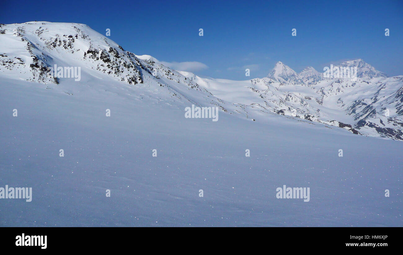 Snowy Peaks: Gran Zebru Stock Photo - Alamy