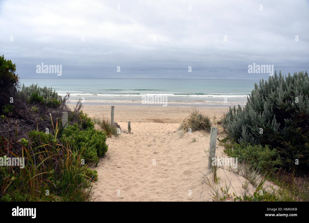 Entrance to the beach. Eastern View is a small coastal town in the Surf ...